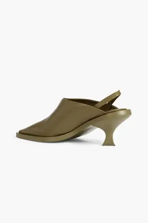 JIL SANDER Leather Slingback Pumps