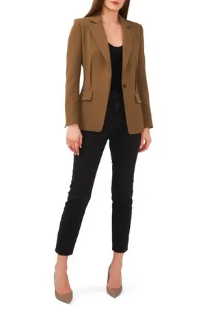 1.State One-button Blazer - Beech