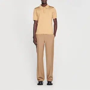 Sandro Short-sleeve Knitted Polo Shirt Miscellaneous