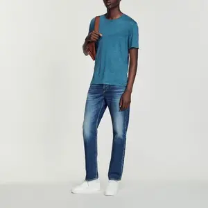 Sandro Certified Linen T-shirt - Blue Grey