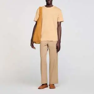 Sandro Linen T-shirt Nut