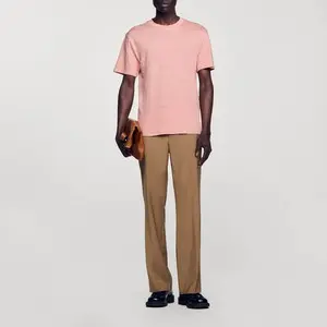 Sandro Certified Linen T-shirt Salmon
