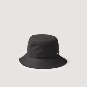 Sandro Technical Fabric Bucket Hat - Black