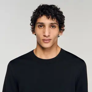 Sandro Knitted T-shirt - Black