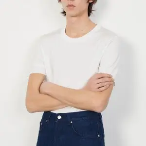 Sandro Knitted T-shirt Ecru