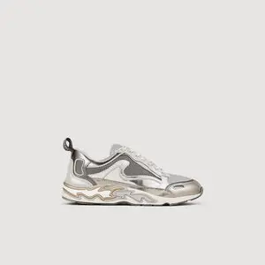 Sandro Flame Sneakers - Silver