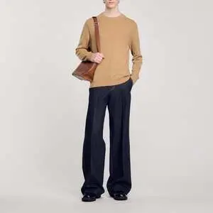 Sandro Sandro Cashmere Pullover Sweater Camel