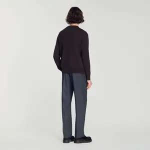 Sandro Cashmere Sweater - Chocolate