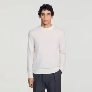 Sandro Cashmere Pullover Sweater - Ecru