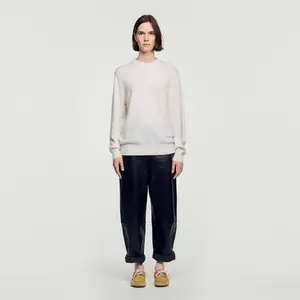 Sandro Cashmere Pullover Sweater - Ecru