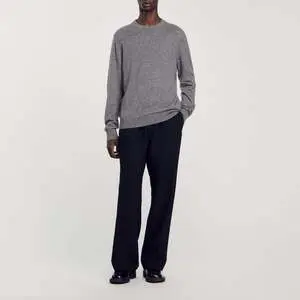 Sandro Sandro Cashmere Pullover Sweater Grey