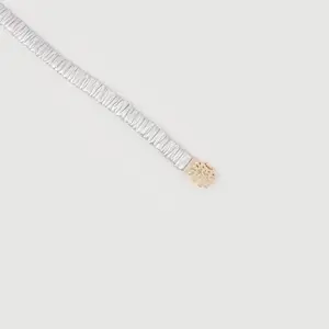 Sandro Elasticated Metallic Leather Belt