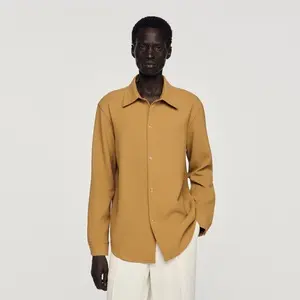 Sandro Long-sleeved Jersey Shirt - Nut