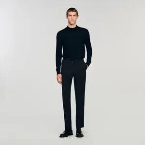 Sandro Straight-leg Trousers - Black
