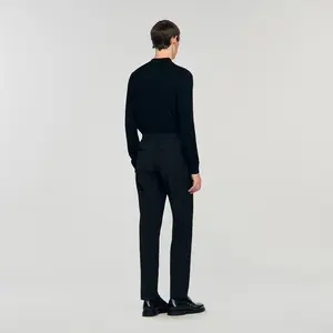 Sandro Straight-leg Trousers - Black