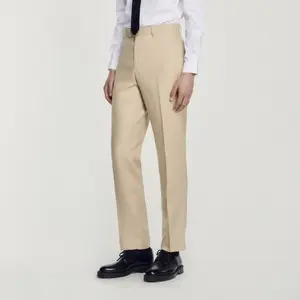 Sandro Linen Suit Trousers - Beige