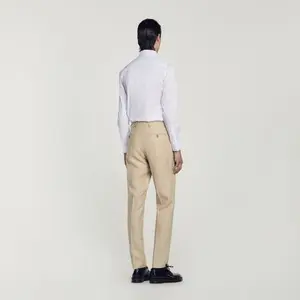 Sandro Linen Suit Trousers - Beige