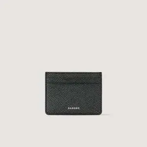 Sandro Reconstituted Leather Cardholder - Graphites