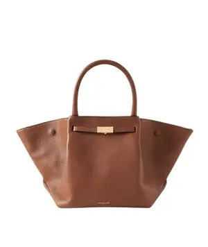 DEMELLIER New York Textured-leather Tote - Brown