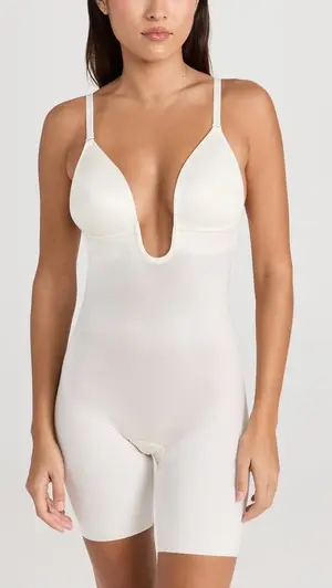 Spanx Plunge Low Back Bodysuit - Linen | Editorialist