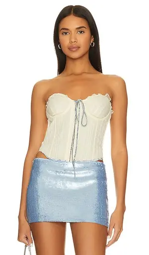 GUIZIO Pintuck Corset