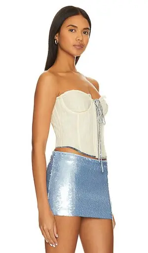 GUIZIO Pintuck Corset