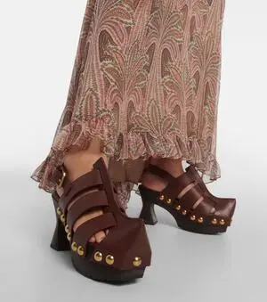 Etro Leather Clogs