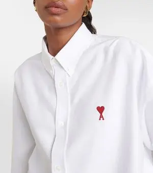 Ami De Cœur Cotton Poplin Shirt - White