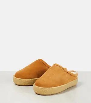 Isabel Marant Fozee Shearling-lined Slippers