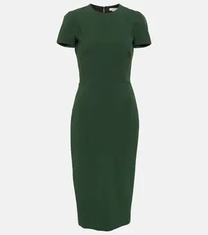 Victoria Beckham Jersey Midi Dress