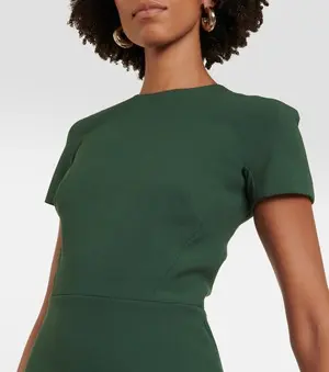Victoria Beckham Jersey Midi Dress