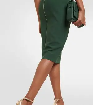 Victoria Beckham Jersey Midi Dress