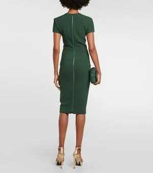 Victoria Beckham Jersey Midi Dress