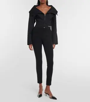 Alaïa Cropped Jersey Jacket