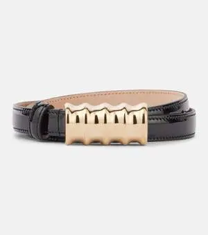 Khaite Julius Small Leather Belt - Black