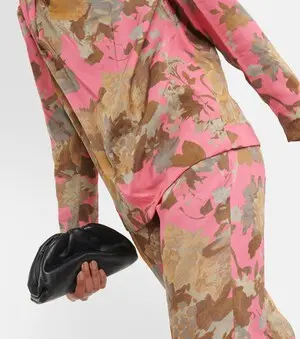 Dries Van Noten Printed Draped Blouse