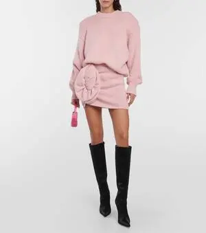 Magda Butrym Cashmere Miniskirt - Pink