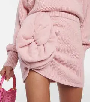 Magda Butrym Cashmere Miniskirt - Pink