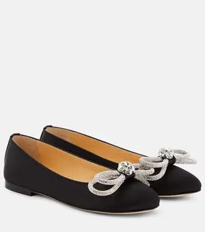 Mach & Mach Bow Detailing Flats For Women
