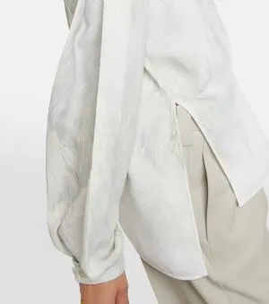 Victoria Beckham Scarf Satin Blouse