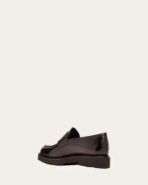 John Lobb Lopez Leather Penny Loafers