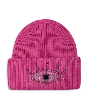 Kurt Geiger Kurt Geiger London Evil Eye Knit Beanie Pink