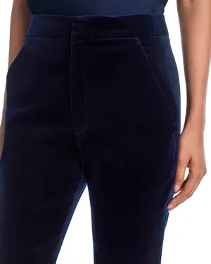 A.L.C. Sophie Ii Cotton Blend Bootcut Pants - Navy