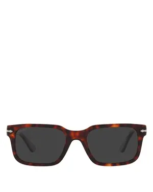 Persol Persol Polarized Square Sunglasses Havana/gray Solid