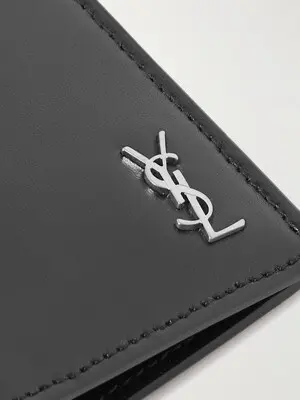 Saint Laurent Cassandre Logo-embossed Leather Billfold Wallet