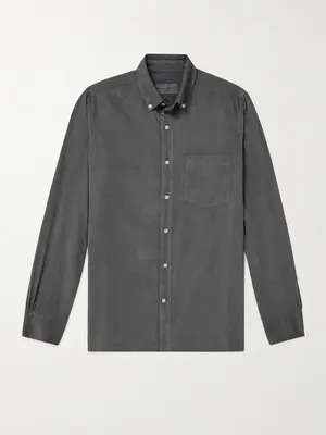 Officine Générale Arsene Cotton-blend Corduroy Shirt - Gray