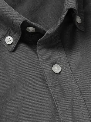 Officine Générale Arsene Cotton-blend Corduroy Shirt - Gray