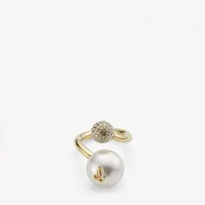 JIMMY CHOO Auri Ring - Gold/white/crystal