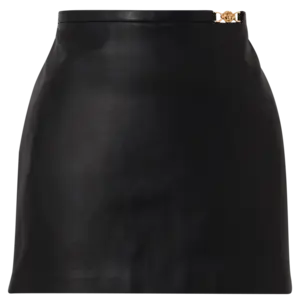 Versace Icons Leather Mini Skirt