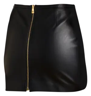 Versace Icons Leather Mini Skirt